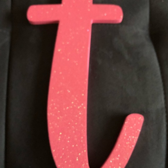 Wall Decor | Large Pink Glitter Lowercase Letter T Wall Decor | Poshmark